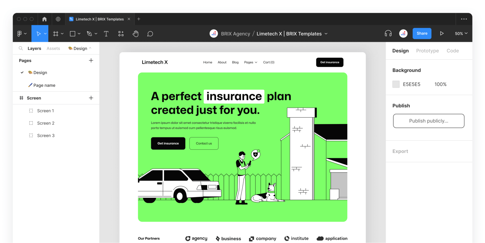 Limetech X - Modern Insurance Figma Template - Free Figma Resource ...