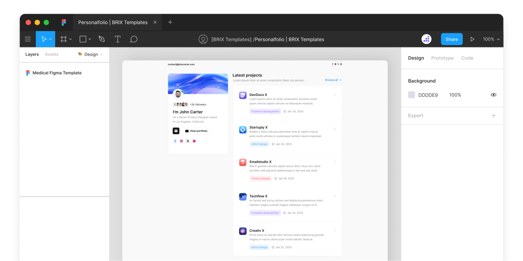Personalfolio X - Personal Portfolio Figma Template - Free Figma ... Personalfolio X - Personal Portfolio Figma Template - Free Figma ...