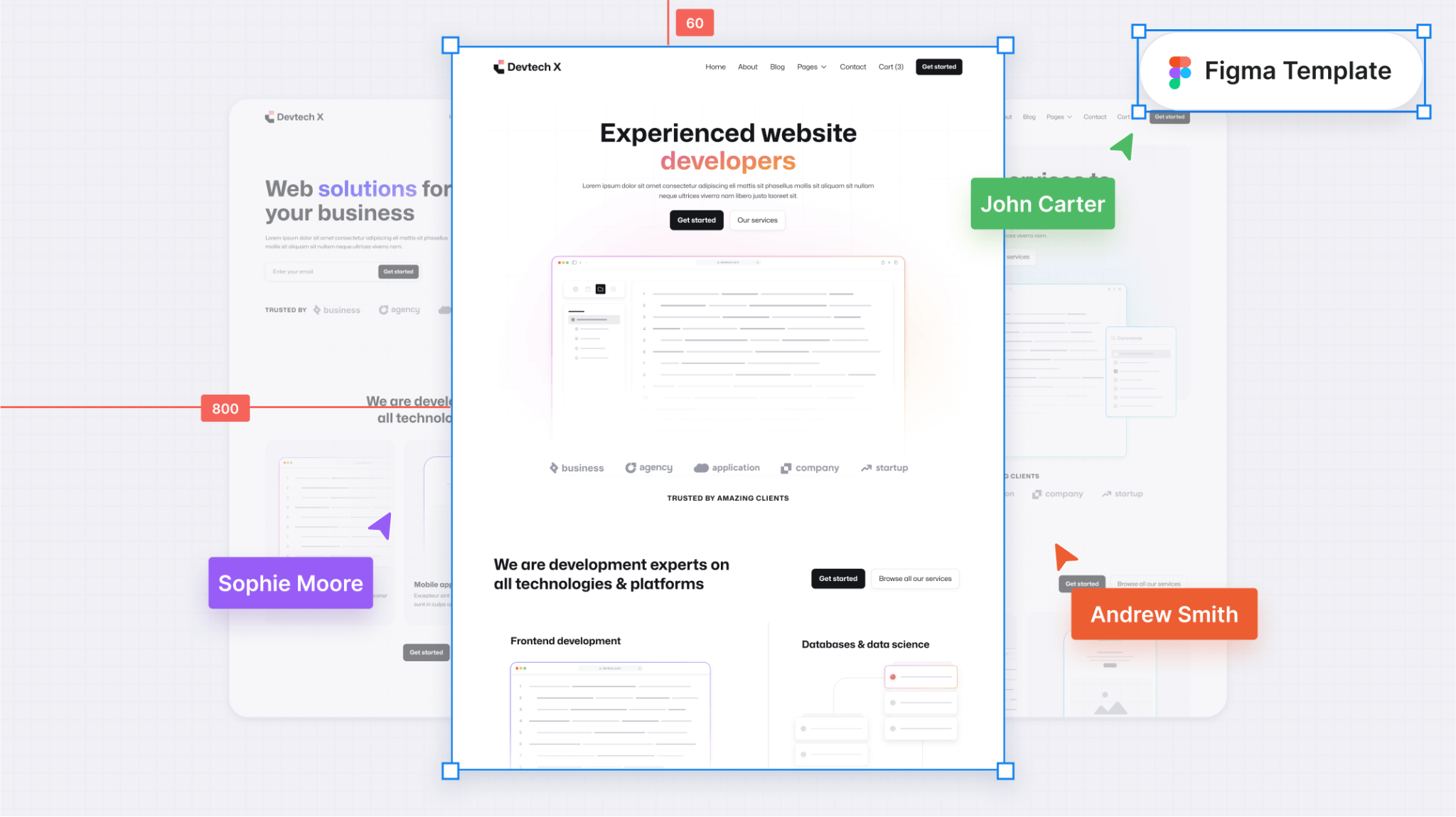 Devtech X - Development Agency Figma Template - Free Figma Resource ...