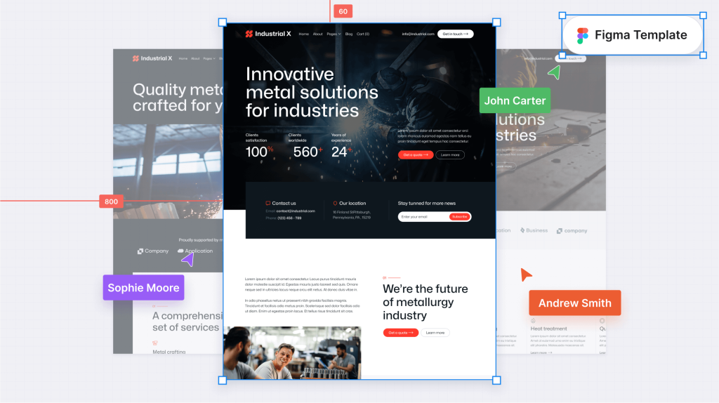Industrial X - Industrial Figma Template - Free Figma Resource | Figma ...