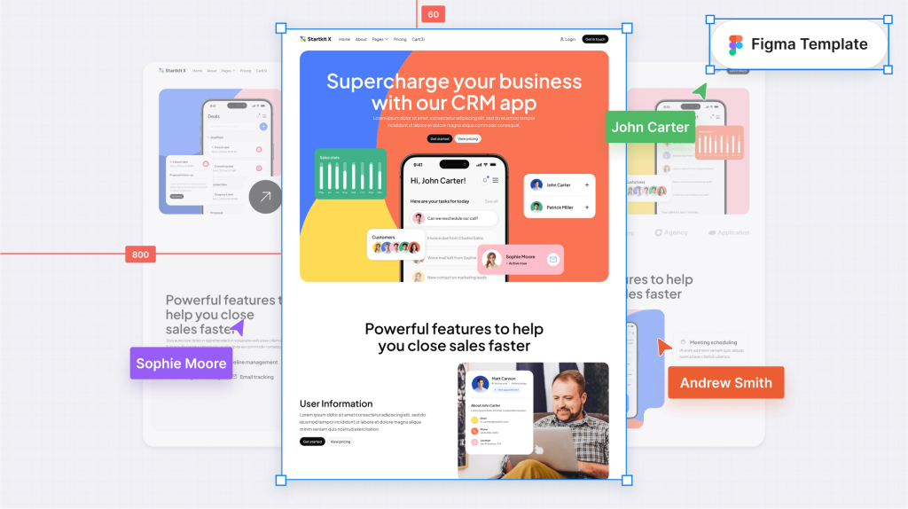 Startkit X - Modern Startup Figma Template - Free Figma Resource ...