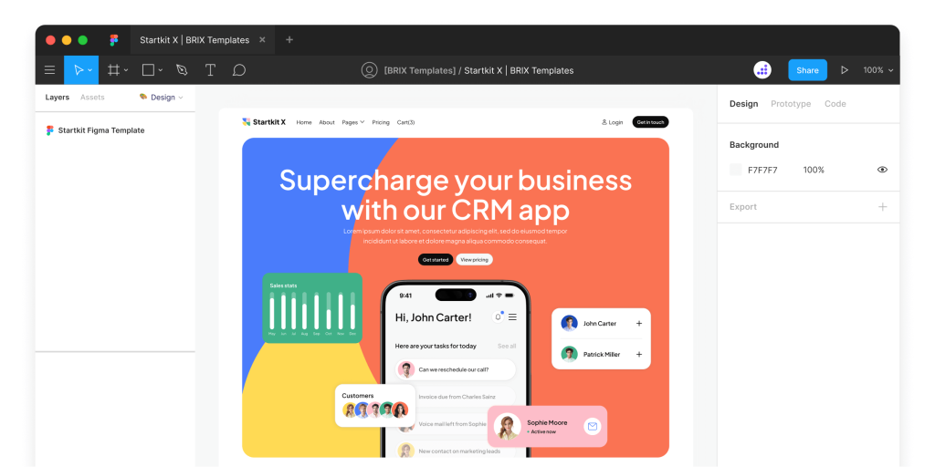 Startkit X - Modern Startup Figma Template - Free Figma Resource ...