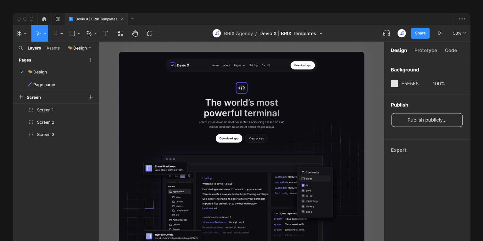 Devio X - Software Development Figma Template - Free Figma Resource ...