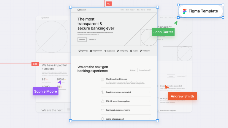 Starter X - Minimalist Startup Figma Template - Free Figma Resource ...