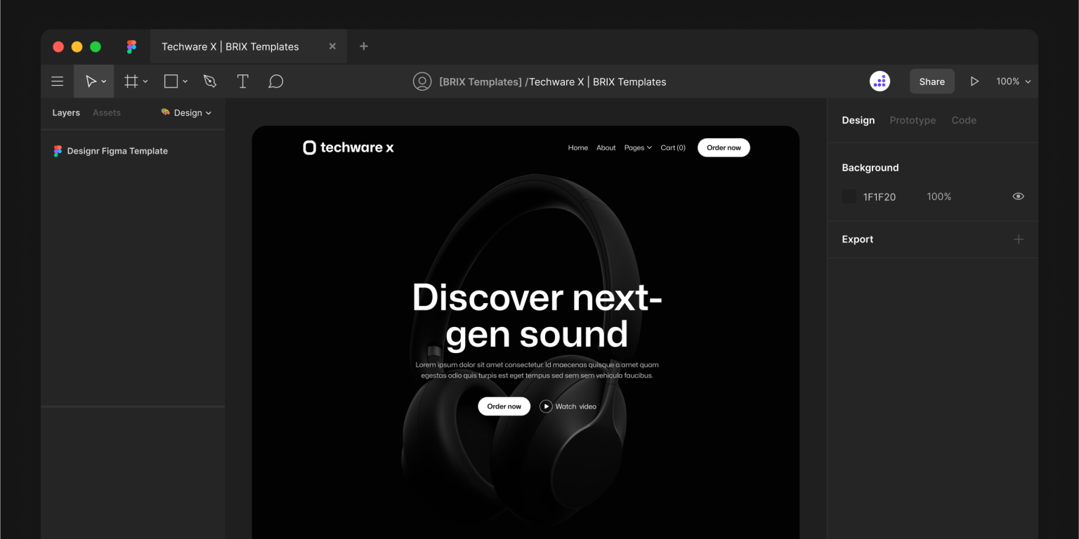Techware X - Tech Hardware Figma Template - Free Figma Resource | Figma ...