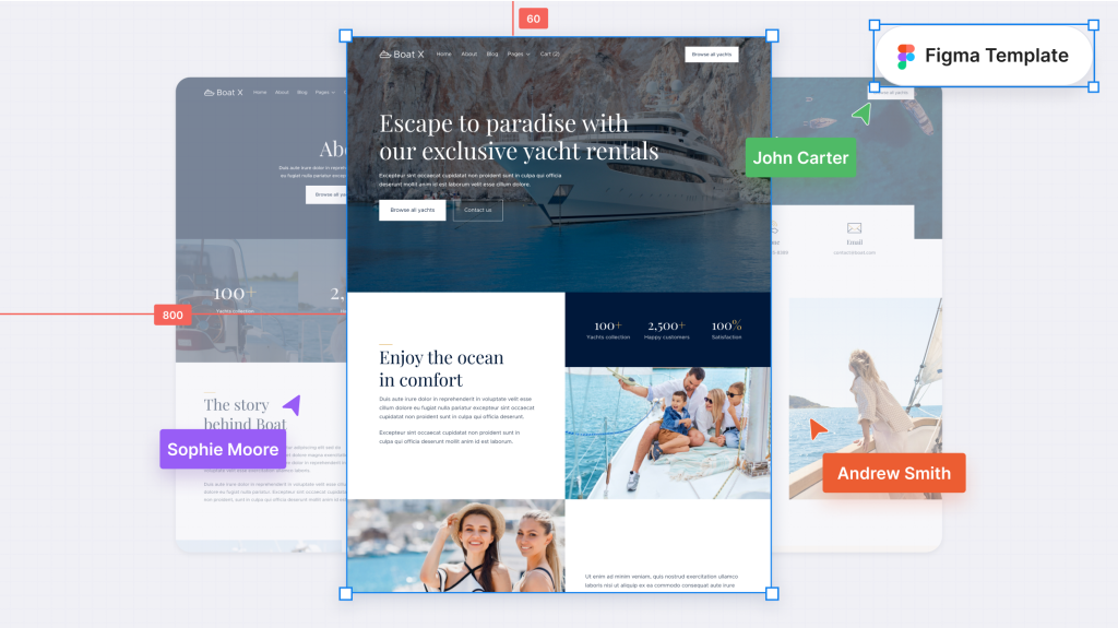 Boat X - Boats Figma Template - Free Figma Resource | Figma Elements