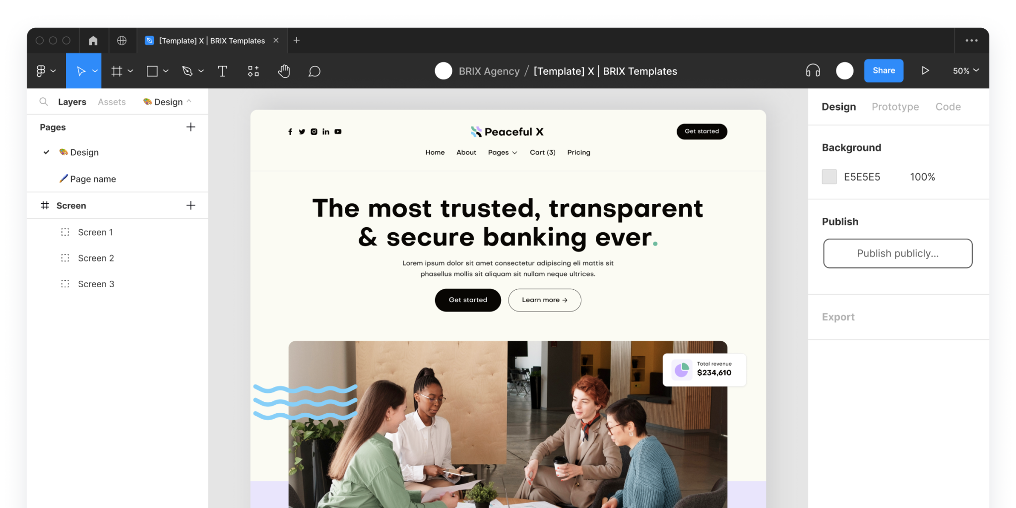 Peaceful X - Minimal Startup Figma Template - Free Figma Resource ...
