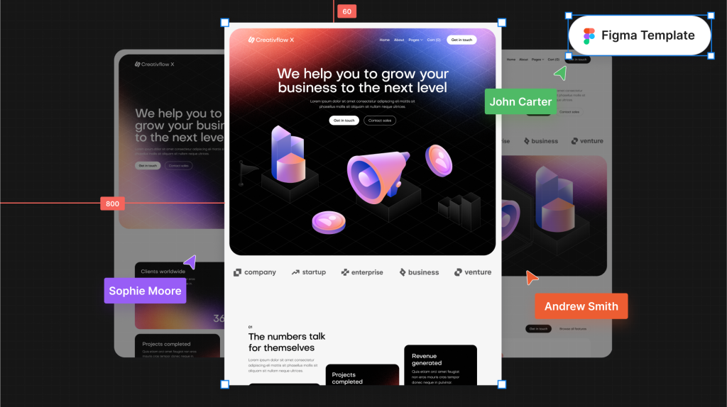 Creativflow X - Creative Marketing Agency Figma Template - Free Figma ...