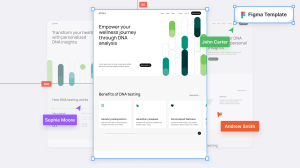 DNA X - Health Tech Figma Template - Free Figma Resource | Figma Elements