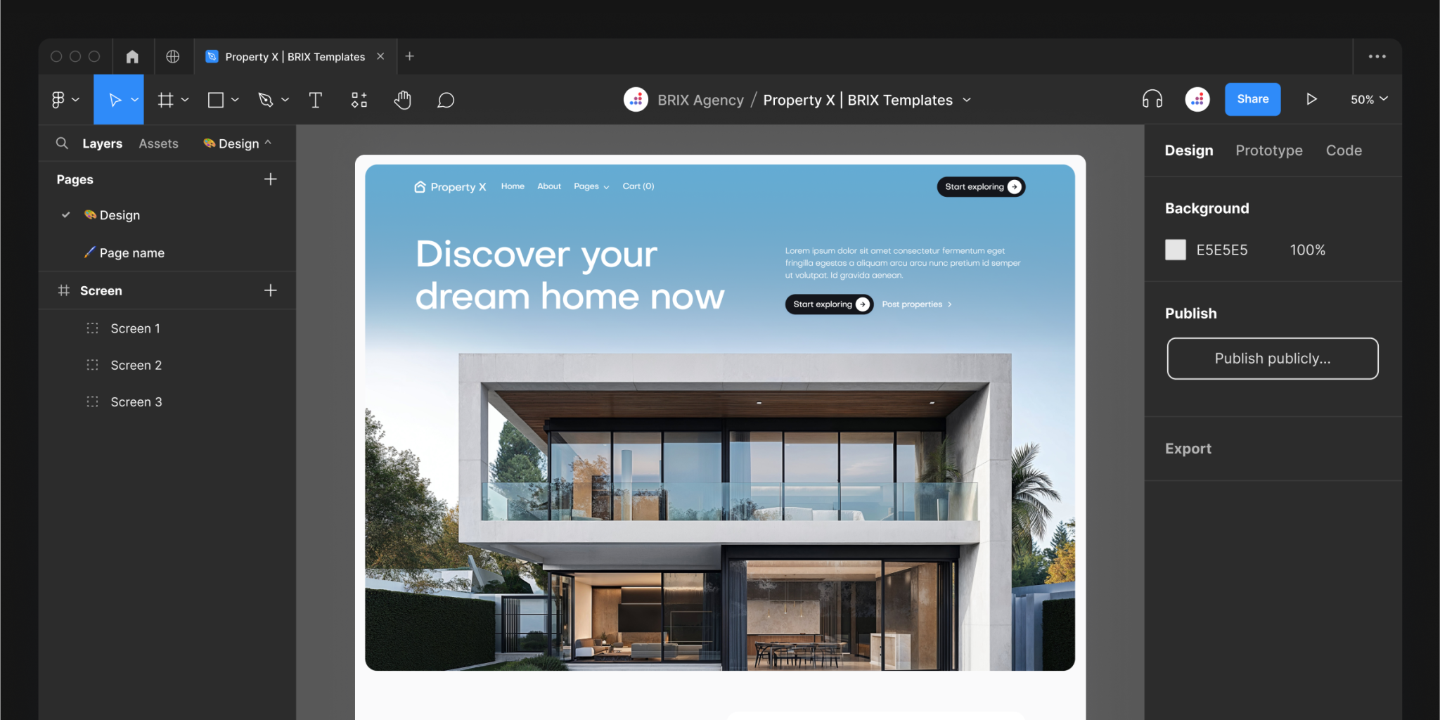 Property X - Real Estate Figma Template - Free Figma Resource | Figma ...