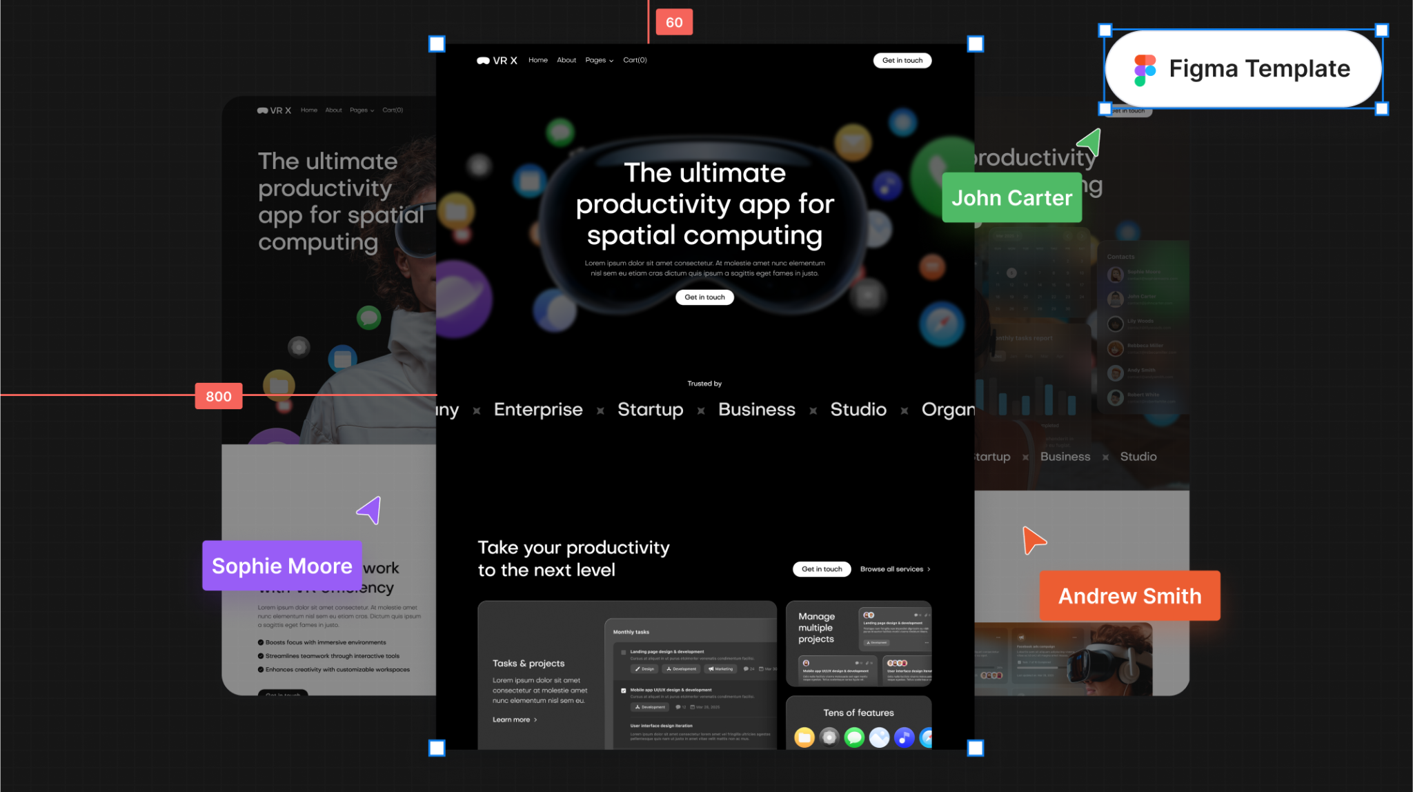 VR X - VR Figma Template - Free Figma Resource | Figma Elements