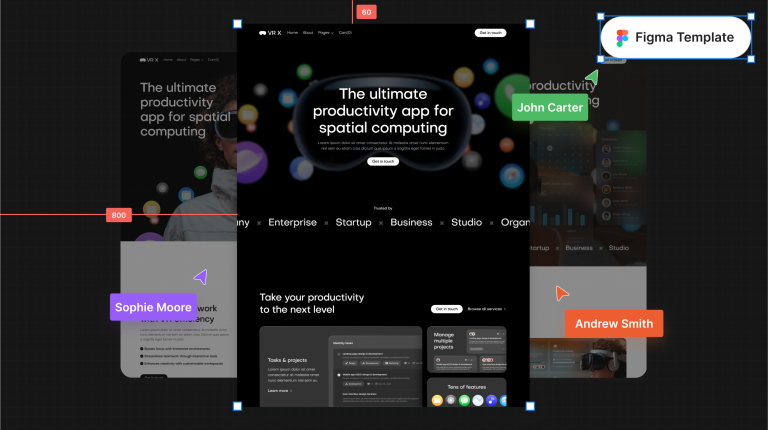 VR X - VR Figma Template - Free Figma Resource | Figma Elements