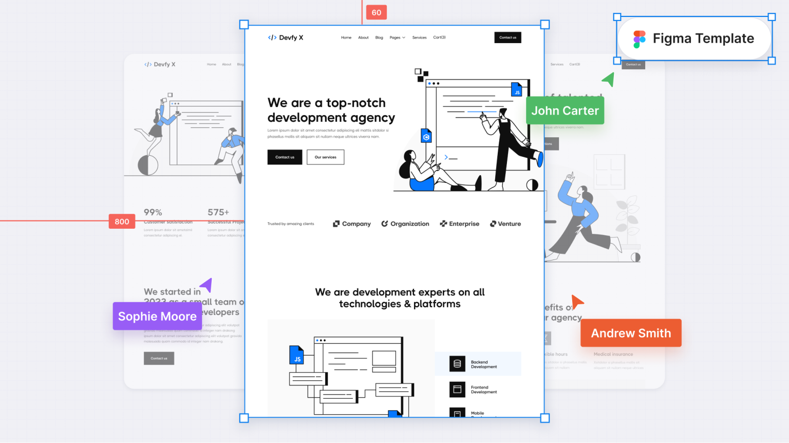 Devfy X - Development Agency Figma Template - Free Figma Resource ...