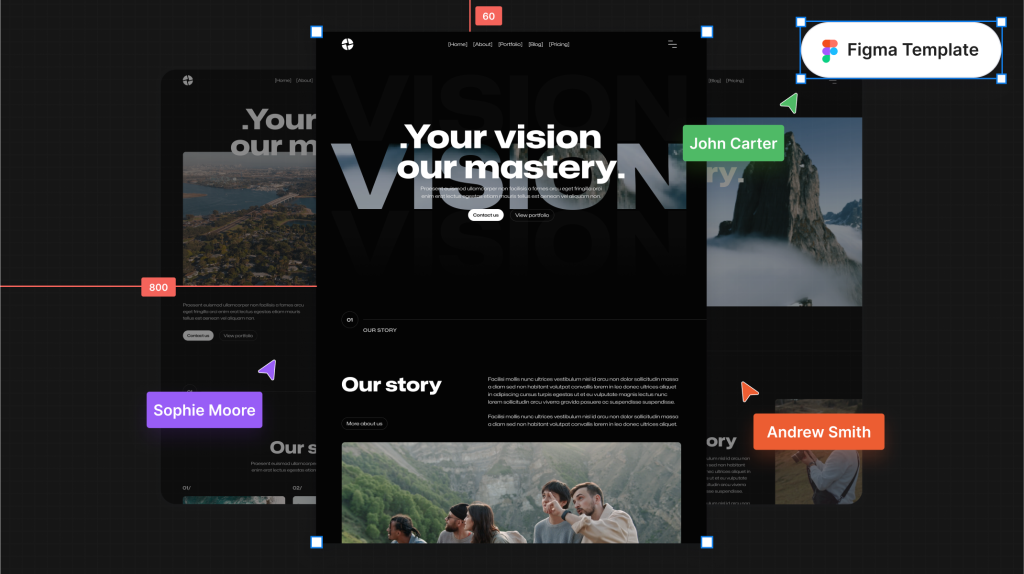 Production X - Video Agency Figma Template - Free Figma Resource ...