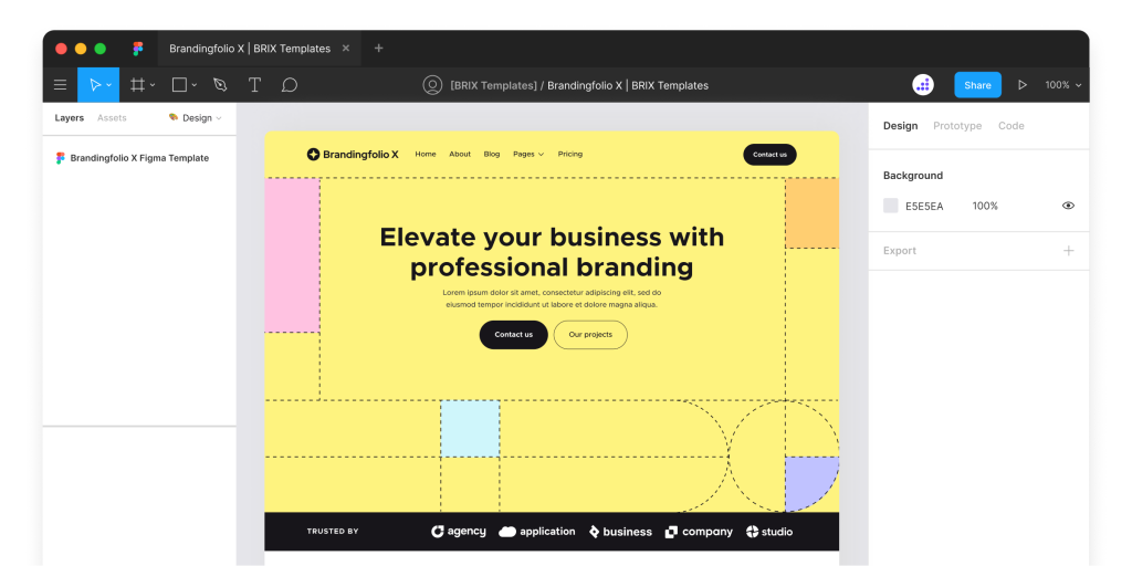 Brandingfolio X - Branding Agency Figma Template - Free Figma Resource ...