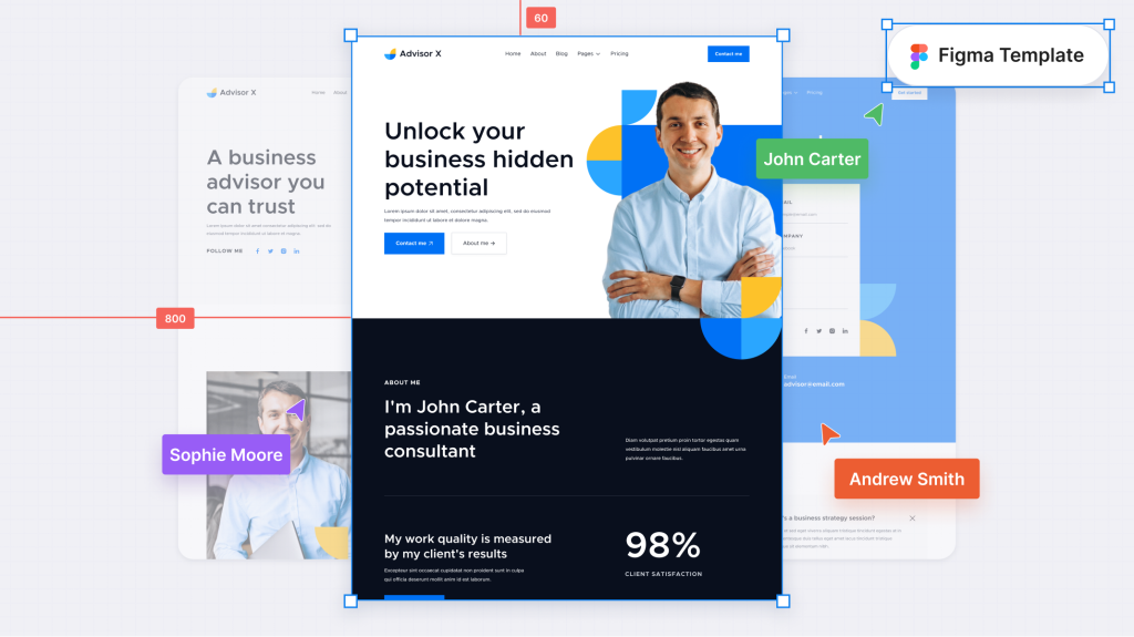 Advisor X - Business Consultant Figma Template - Free Figma Resource ...