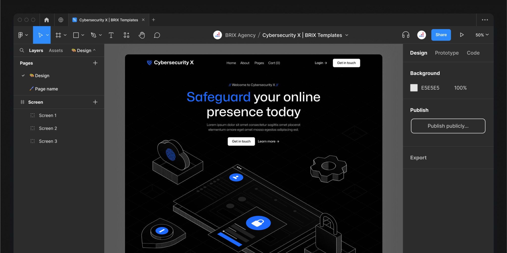 Cybersecurity X - Cyber Security Figma Template - Free Figma Resource | Figma Elements