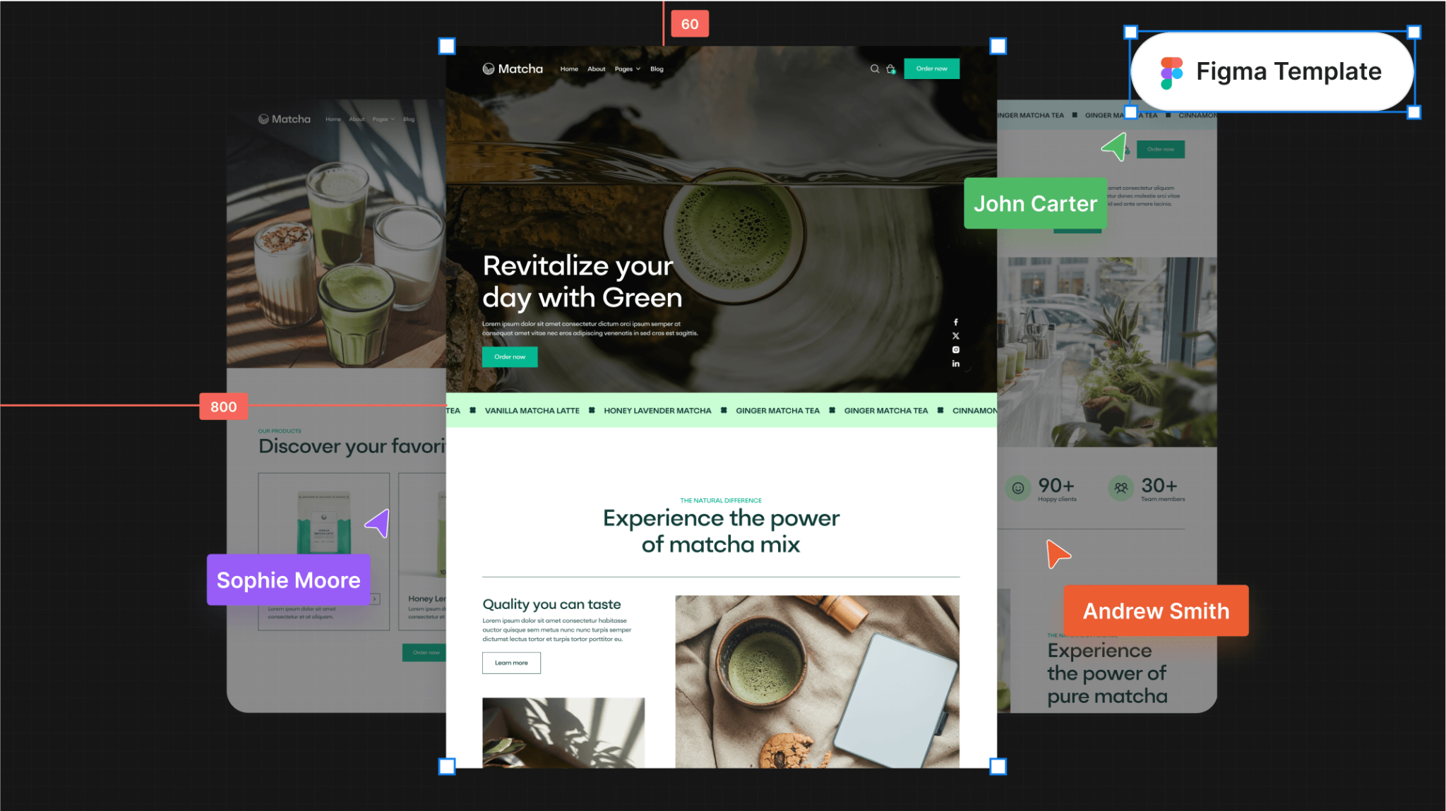 Matcha - Tea Store Figma Template - Free Figma Resource | Figma Elements