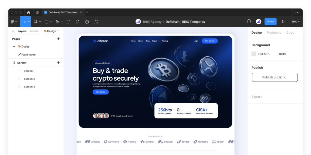Defichain - DeFi Figma Template - Free Figma Resource | Figma Elements
