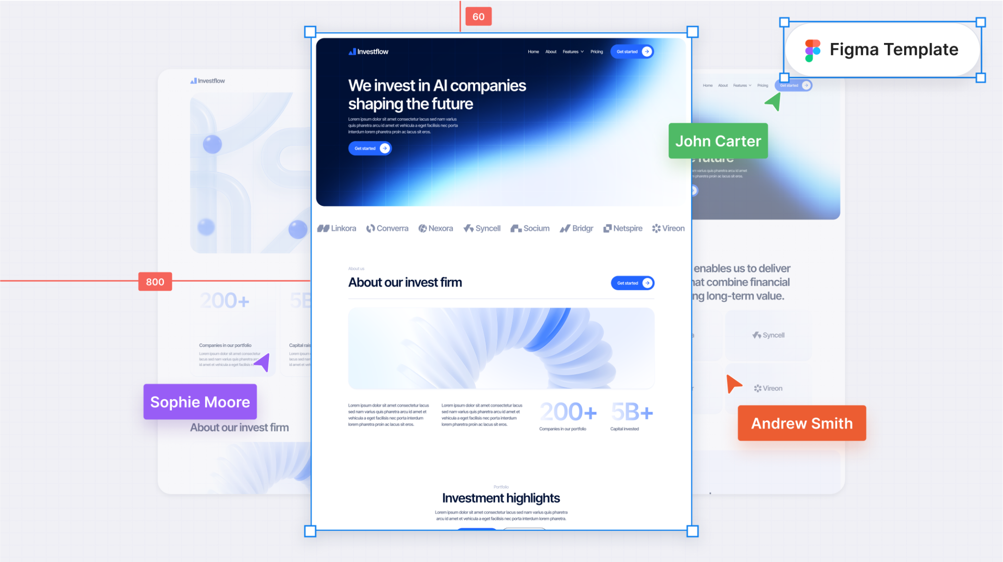 Investflow - Capital Investment Figma Template - Free Figma Resource | Figma Elements