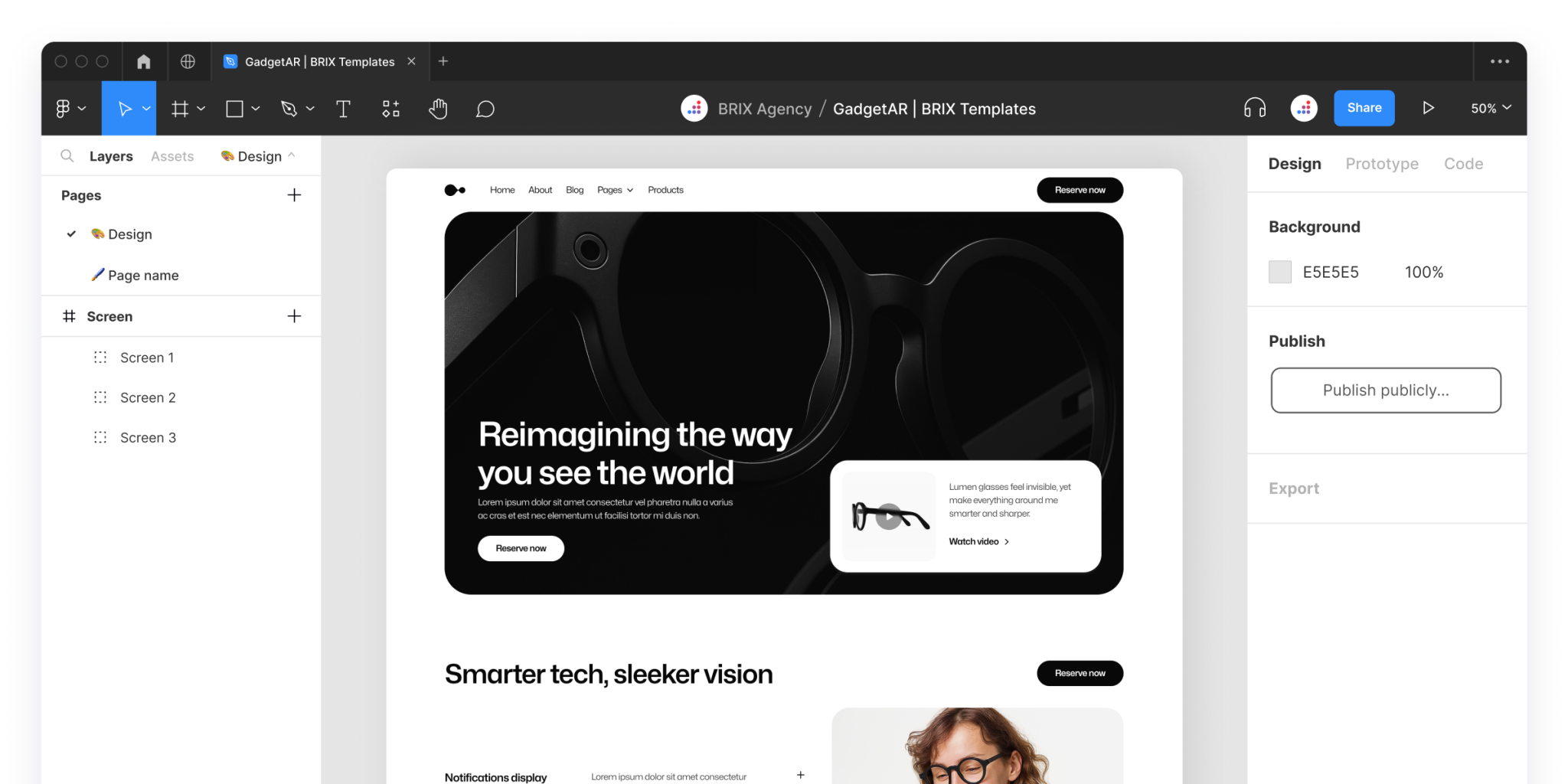 GadgetAR - AI Gadget Figma Template - Free Figma Resource | Figma Elements